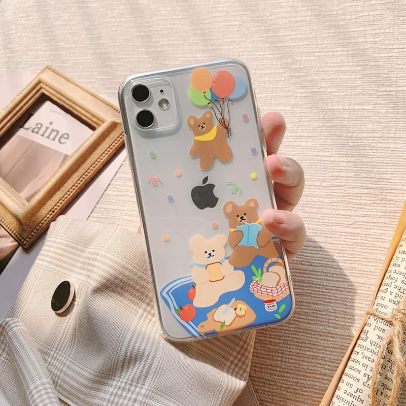 Cute Bear Clear Iphone Case on Luulla
