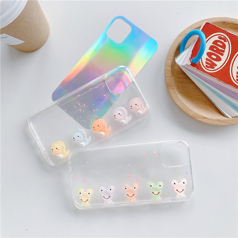 Frog Dinosaur Laser Clear Silicone Phone Case on Luulla