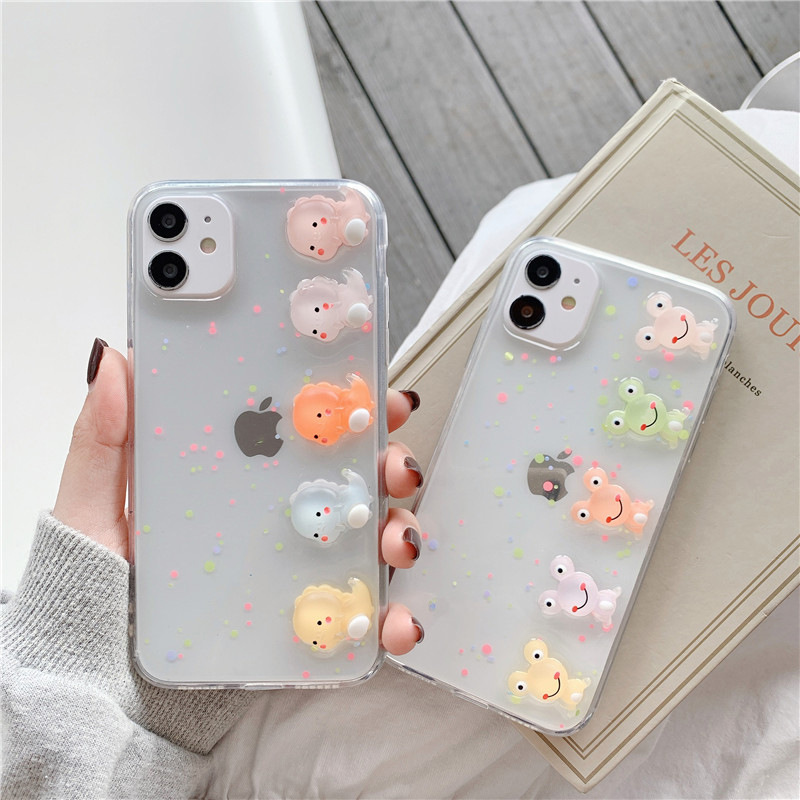 Frog Dinosaur Laser Clear Silicone Phone Case on Luulla