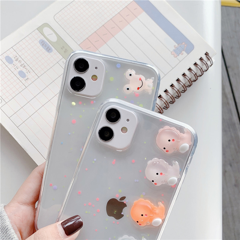 Frog Dinosaur Laser Clear Silicone Phone Case on Luulla